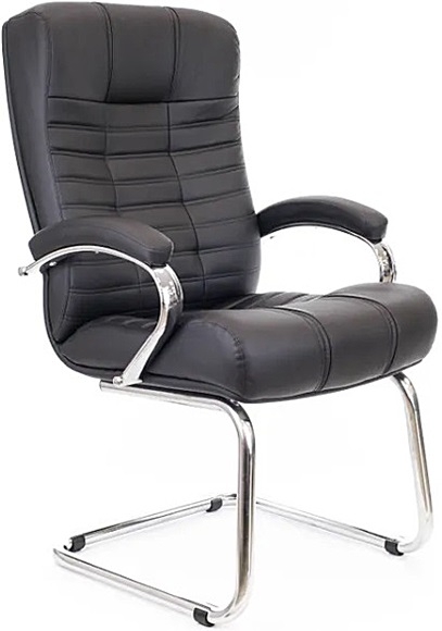 Офисное конференц-кресло Everprof Atlant CF кожа черная купить в Москве | Интернет-магазин ...